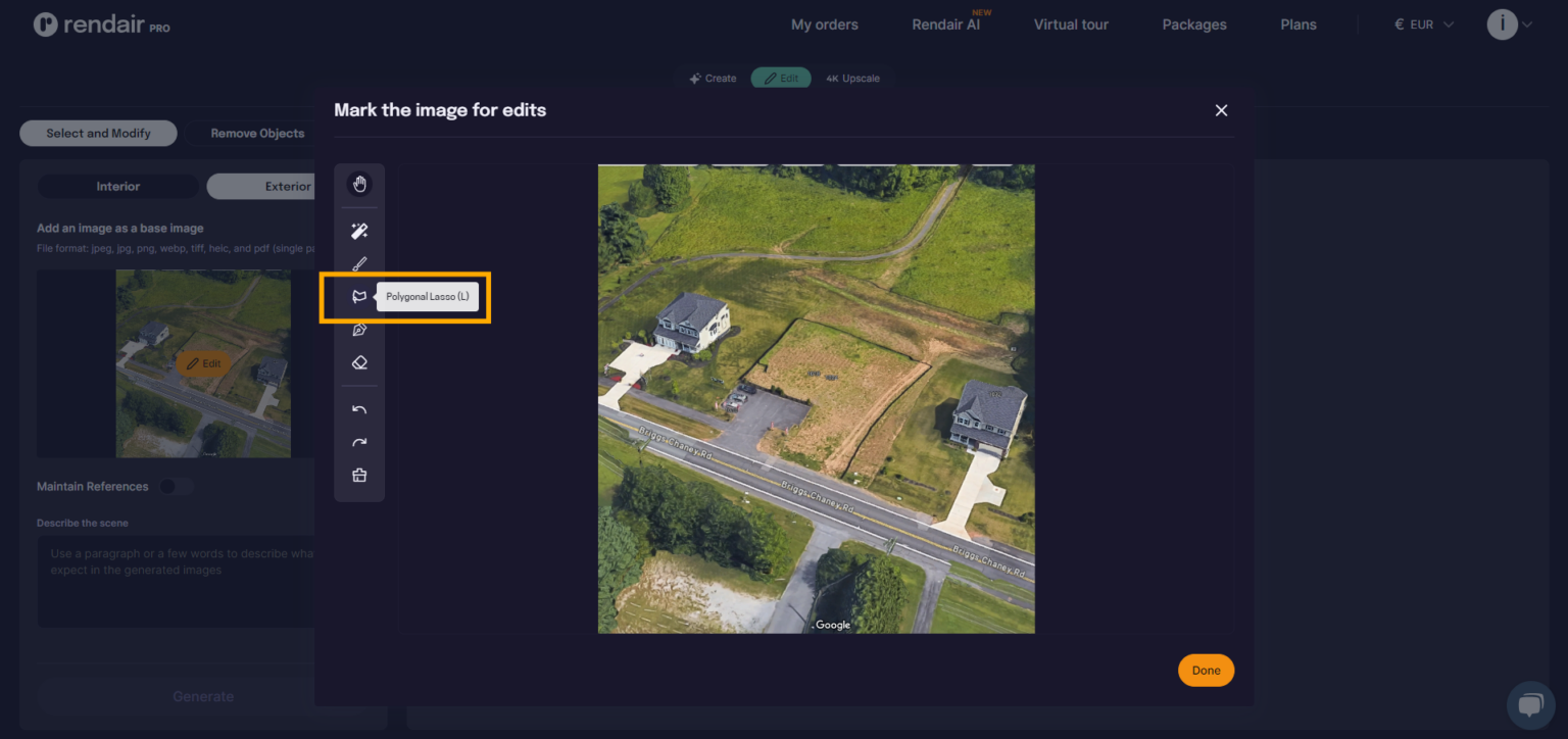How to design over Google Maps with AI - Rendair Blog
